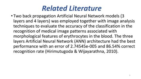 Detecting Malaria Using A Deep Convolutional Neural Network Pptx Artificial Intelligence