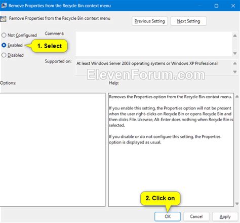 Add Or Remove Properties On Recycle Bin Context Menu In Windows 11 Windows 11 Forum