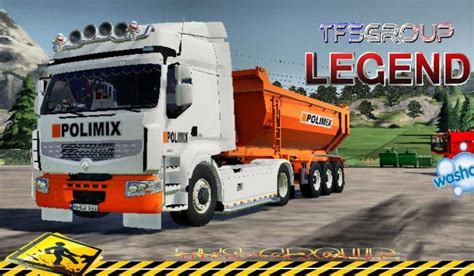 FS RENAULT PREMIUM POLIMIX v Trucks Mod für Farming Simulator