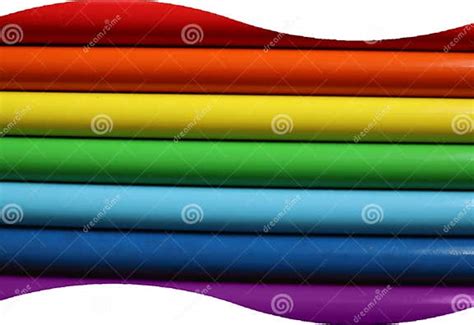 The Rainbow Flag Is Filled With Horizontal Three Dimensional Stripes
