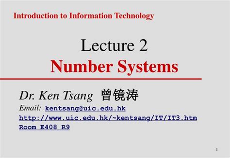 Ppt Lecture 2 Number Systems Powerpoint Presentation Free Download