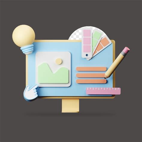 Premium Psd 3d Render Ui Designer Graphic