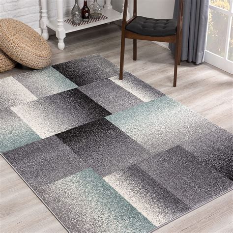 5 X 8â€™ Gray Modern Geometric Area Rug