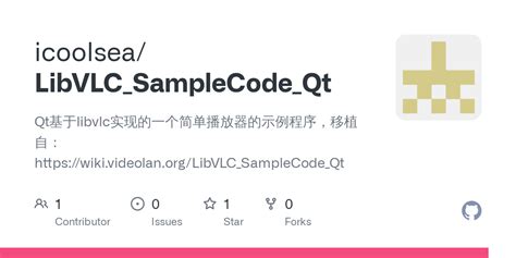 Github Icoolsea Libvlc Samplecode Qt Qt Libvlc Https Wiki Videolan Org