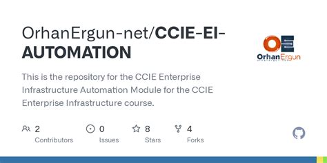 Github Orhanergun Netccie Ei Automation This Is The Repository For
