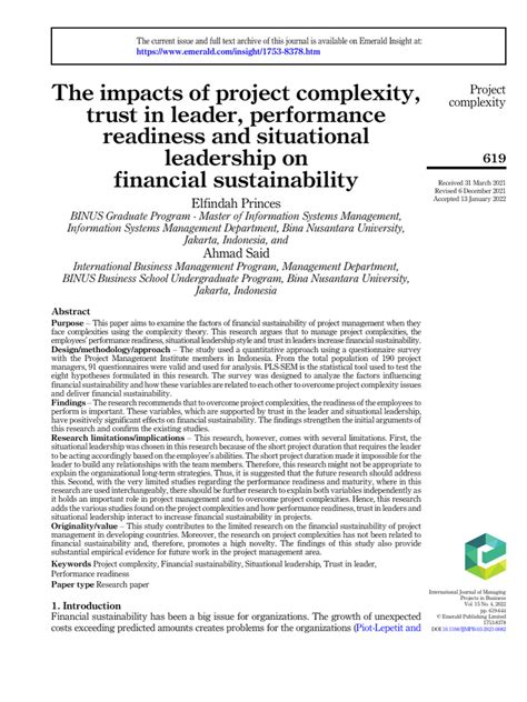 The Role Of Situational Leadership On Job Satisfaction Organizational