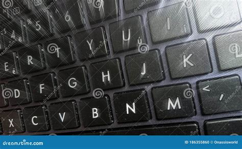 Black Computer Keyboard Abstract Background Stock Illustration