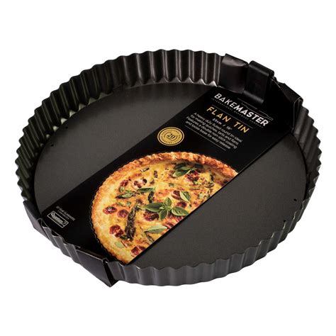 Bakemaster Loose Base 25cm Round Flan Quiche Pan Non Stick