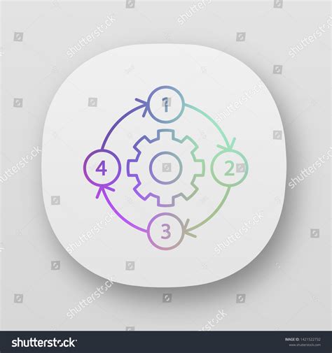 process diagram app icon pfd flowsheet 库存矢量图（免版税）1421522732 shutterstock