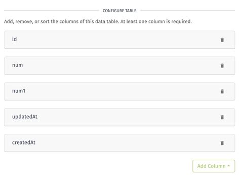 Data Table Losant Documentation