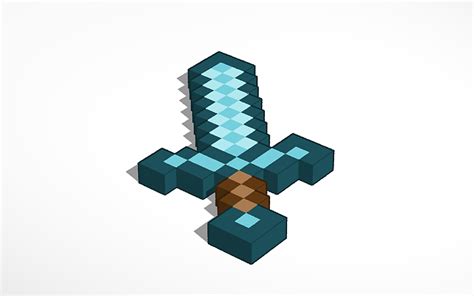 3d Design Minecraft Sword Tinkercad