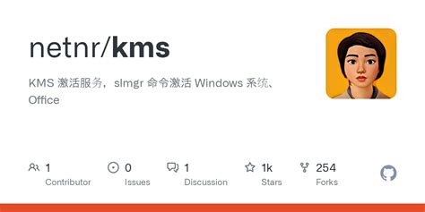 GitHub netnr kms KMS 激活服务slmgr 命令激活 Windows 系统Office