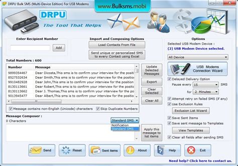 Sms Via Gsm Modem Main Window Sms Via Gsm Modem Sms Via Gsm Modem Software Provides Advance