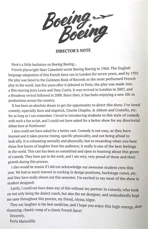 Boeing Boeing Program By Northwest Mississippi Community College Issuu