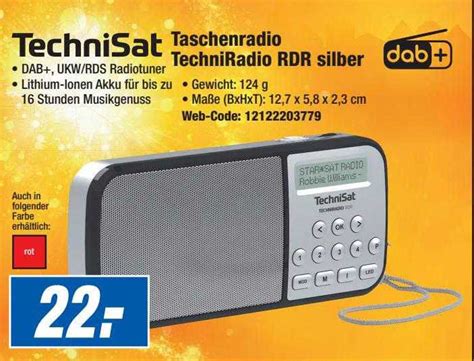 Technisat Taschenradio Techniradio Rdr Silber Angebot Bei Expert 1Prospekte De