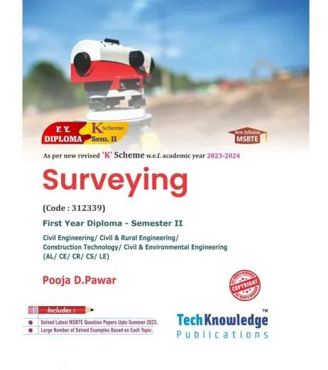 Buy Surveying K Scheme Msbte Sem 2 Tech Knowledge Books Online From Schoolchamp