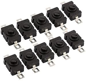 ERH India Pack Of Self Locking Push ON Push Off Switch DC V A Tactile Tact Switch
