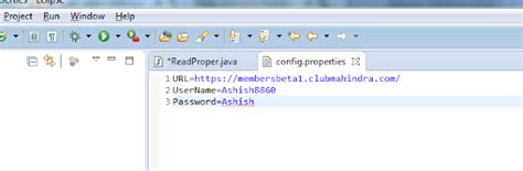 Read Data From Properties File In Selenium