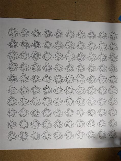 plotted flower sheet r generative