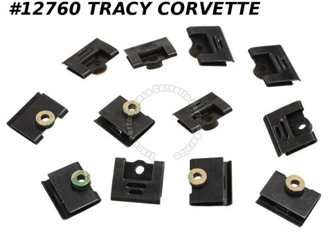 1964 1967 Corvette Coupe With Flat Windshield Molding Clips 2 Sets