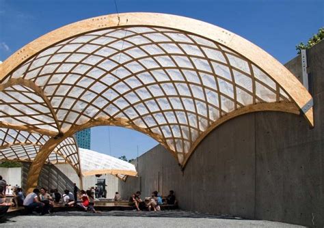 Gridshell Wood Hout