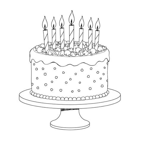 Cake With Sprinkles Coloring Page Coloring Jungle