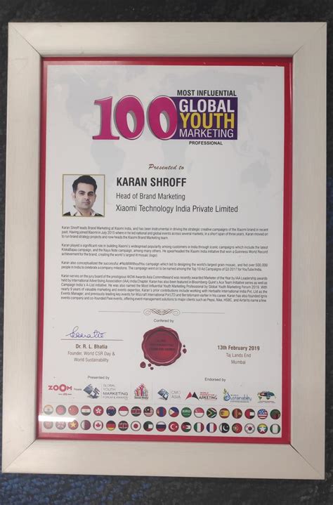 Karan Shroff On Linkedin Xiaomi Top100 Gmyf2019 100 Comments