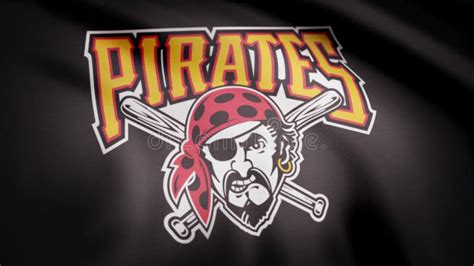 Flag Of The Baseball Pittsburgh Pirates American Professional Baseball