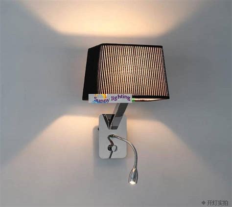 Luxury Hotel Room Rectanglar Shade Wall Fixtures Bedroom Large Iron