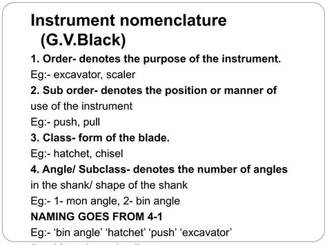 Hand Instruments Classification Types And Uses Ppt