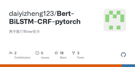 Bert BiLSTM CRF Pytorch Data Process Ipynb At Master Daiyizheng Bert BiLSTM CRF Pytorch