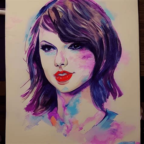 Taylor Swift Watercolor Art Creative Fabrica