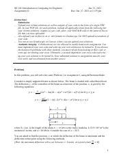 Assignment2 Pdf SE 102 Introduction To Computing For Engineers Assignment 2 Jan 21 2021 Due