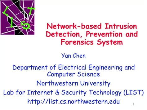 PPT Network Based Intrusion Detection Prevention And Forensics System PowerPoint Presentation