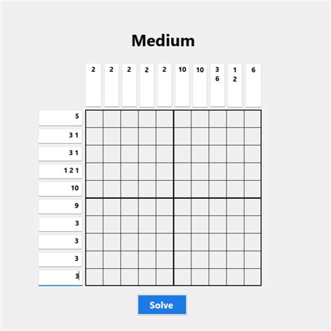 Github Aliceakessonnonogram Solver Simple Nonogram Solver Made In