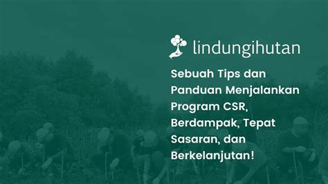 5 Panduan Menjalankan Program Csr Bagi Perusahaan