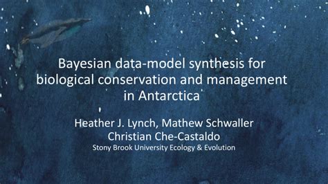 [ppt] bayesian data model synthesis for biological conservation and