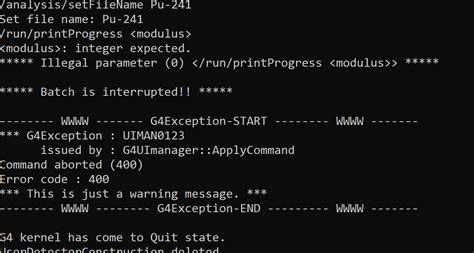 Show Process Progress During The Run Particles Track Event Run And