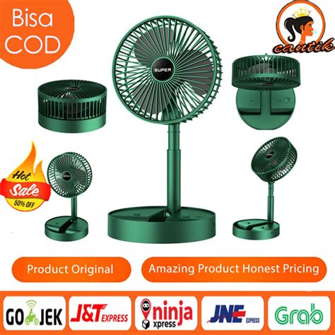 Kipas Angin Lipat Kipas Angin Portable Putar Mini Kipas Fan Portable Lingkar Kipas Meja Naik