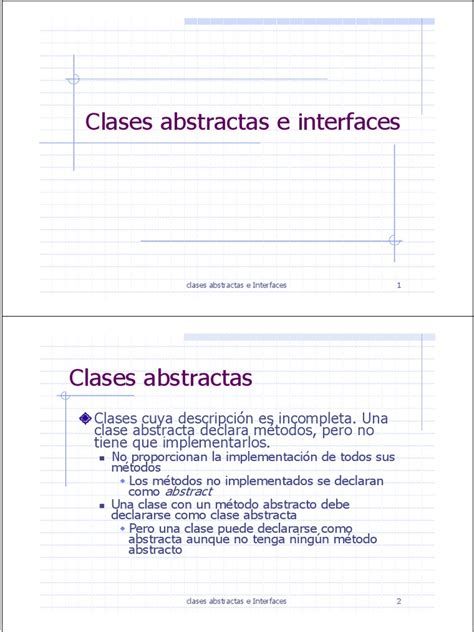 clases abstractas e interfaces pdf pdf herencia programación