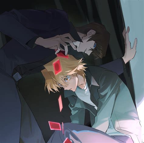 Kaiba Seto And Jonouchi Katsuya Yu Gi Oh And More Drawn By Inkerpape Danbooru