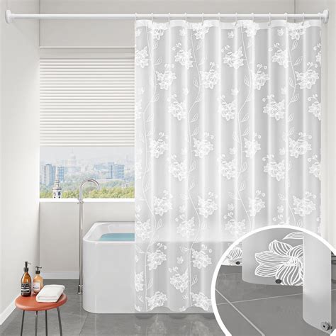 Hoarboeg Sheer Curtains Eva Translucent Waterproof Shower Curtains