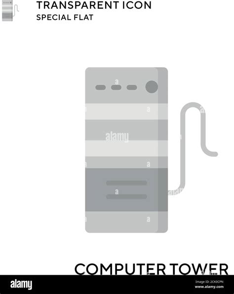 Pc Computer Technology Equipment Tower Keyboard Screen Stock Vector Images Alamy