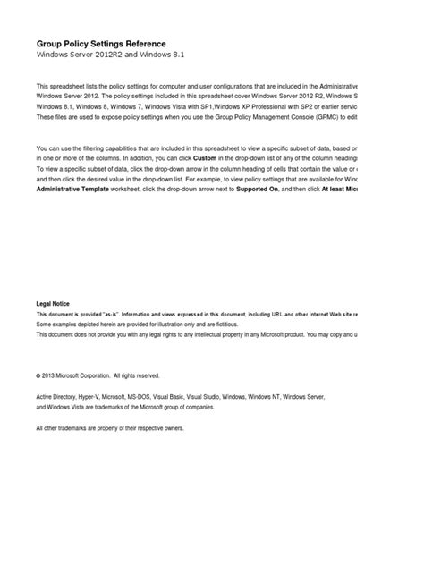 windowsserver2012r2andwindows8 1grouppolicysettings pdf group