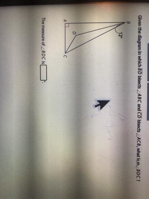 Solved Given The Diagram In Which Bd Bisects Abc And Cd