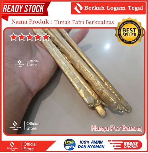 Timah Patri Batangan Kualitas Super No 1 Warna Emas Lazada Indonesia