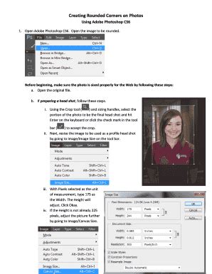 Fillable Online Creating Rounded Corners On Photos Fax Email Print PdfFiller