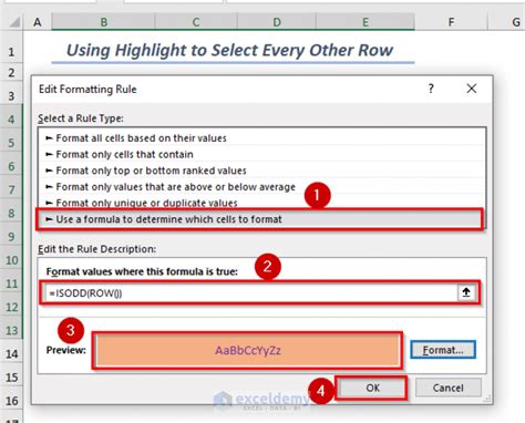 How To Select Every Other Row In Excel6 Ways Exceldemy