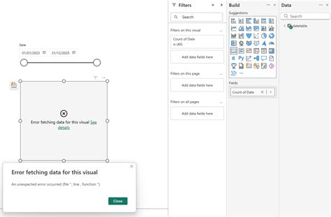 Date Filter Error Microsoft Fabric Community