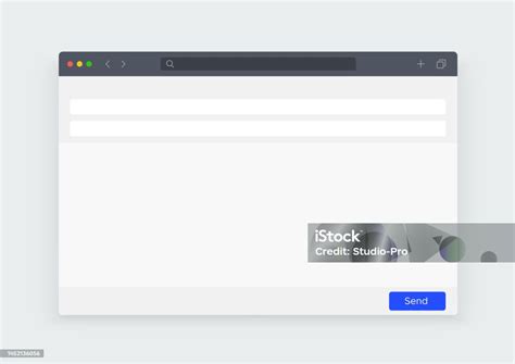 빈 이메일 창 모형 Gmail과 유사한 사용자 인터페이스 디자인 템플릿 사용자 경험에 대한 스톡 벡터 아트 및 기타 이미지 사용자 경험 휴대전화 페이지 책 Istock